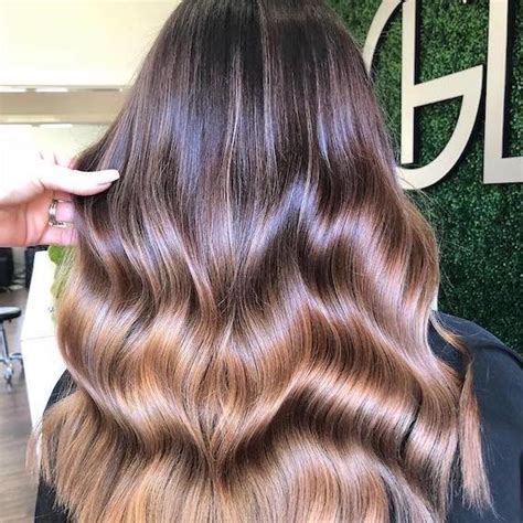 Karamell Haarfarbe Ombre