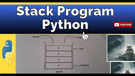 Pythonstack Lifo Data Structure Youtube