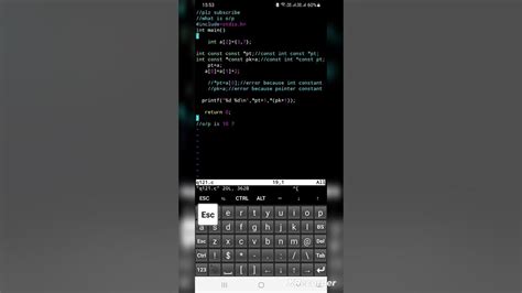 Int Const Const P And Int Const Const P Variable In Cshortvideo