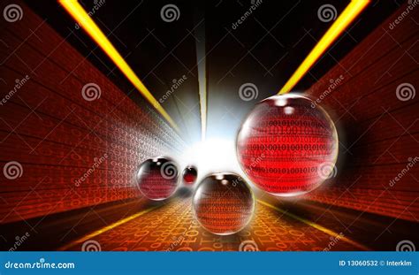 The Data Flow Stock Illustration Illustration Of Numeral 13060532