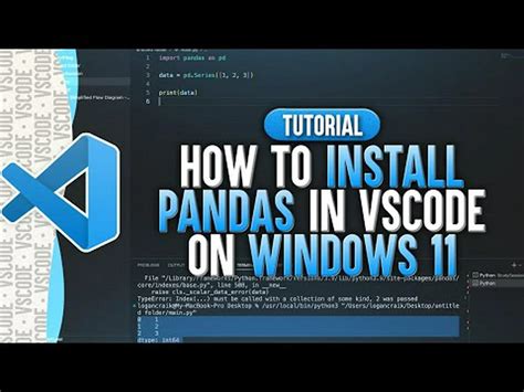 How To Install Pandas In Visual Studio Code Windows