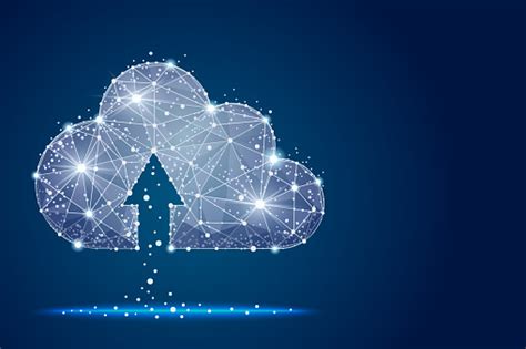 클라우드 스토리지 추상적인 디자인 낮은 폴 리 와이어 프레임에서 분리 공간과 별 배경 클라우드 컴퓨팅에 대한 스톡 벡터 아트 및 기타 이미지 클라우드 컴퓨팅 로우