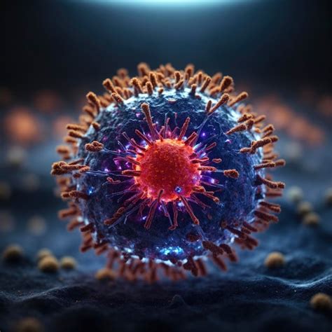 Premium Ai Image Virus Cell
