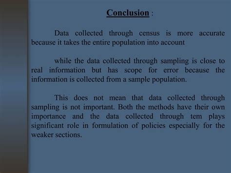 Difference Between Census And Sampling Pptx