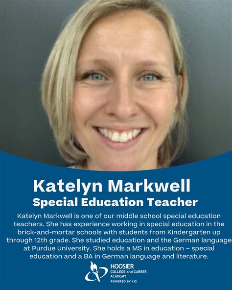 Hoosier 💙 Meet Katelyn Markwell She Makes Every Day In The Classroom
