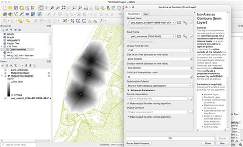 Isochrone Qgis Qneat3 Iso Area Polygon Not Creating Polygon Or Data Geographic Information