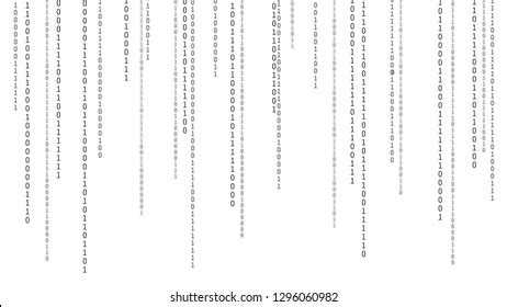 Binary Coding Computer Digital Information Encryption Stock Vector