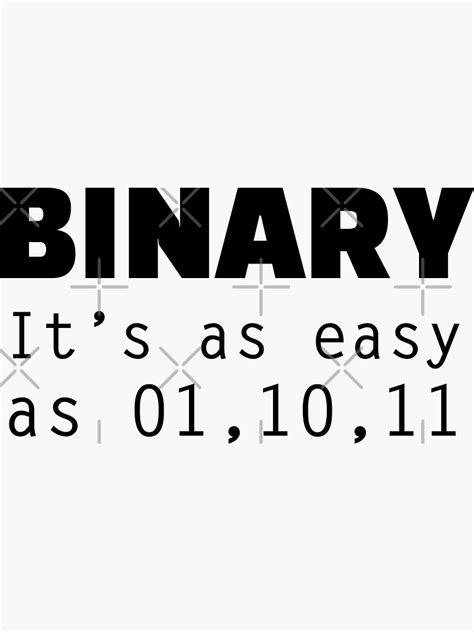 Binary Its As Easy As 011011 Funny Programming Jokes Light