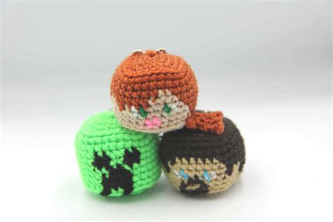 Crochet Minecraft Keychains Free Patterns