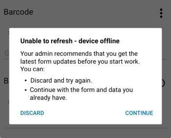 Refresh Form Version And Data In The Mobile App