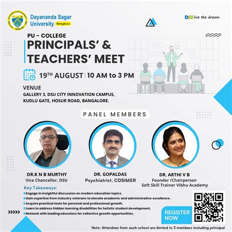 Dayananda Sagar University On Linkedin Dsu Principalteachersmeet2023