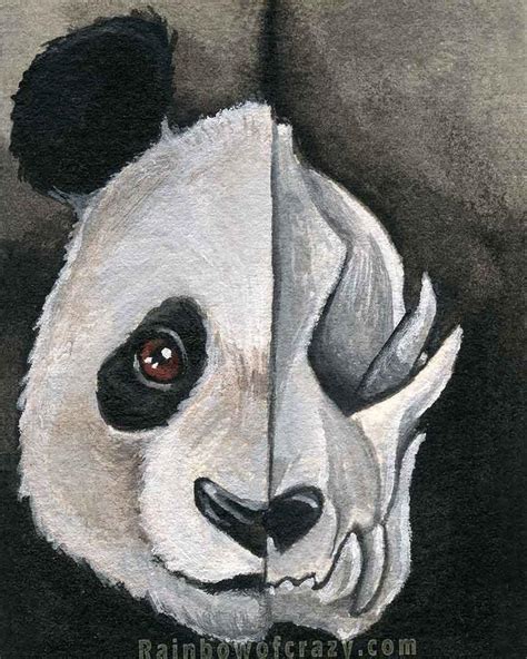 Panda Skull Drawing At Explore Collection Of Panda