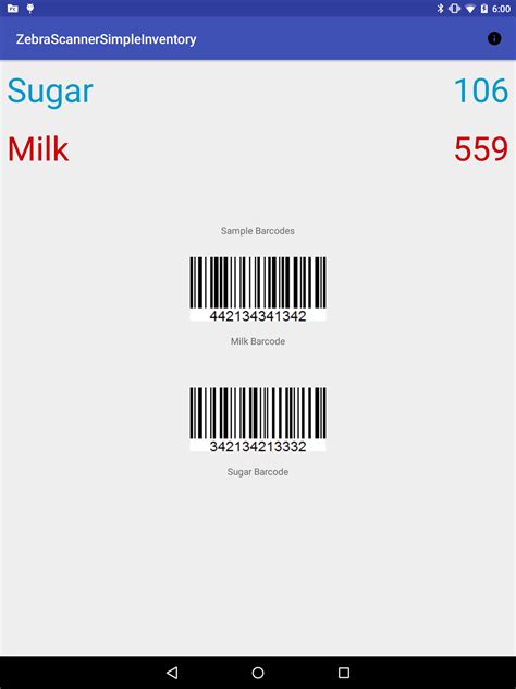 Github Harshadurazebra Scanner Simpleinventory Sample App Using