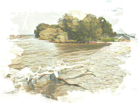 Once Upon A Seashore Digital Art By David Bader Pixels
