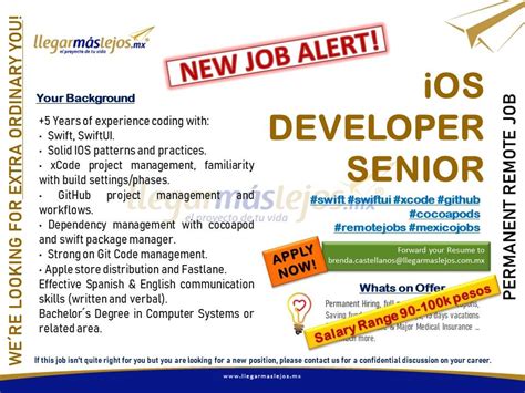 brenda castellanos on linkedin hiring swift swiftui xcode github cocoapods remotejobs