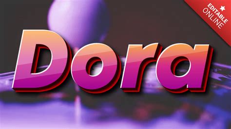 Dora Text Effect Generator
