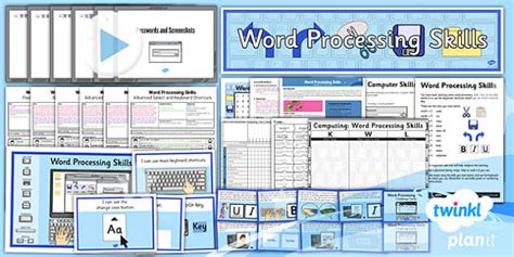Computing Microsoft Word Skills Additional Resources Year 3 Lesson Pack