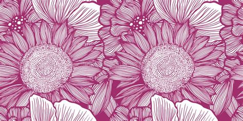 Seamless Background Graphic Flowers Fuchsia Color Hand Drawing Stock Image Image Of Texture