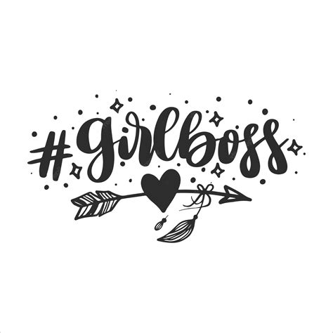 Premium Vector Girl Power Lettering Quotes Motivational Inspirational