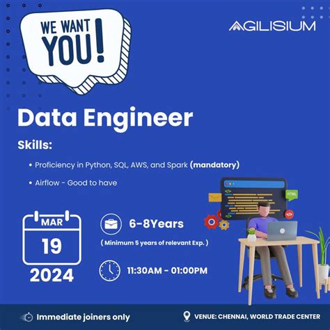 Hiring Hiringnow Dataengineer Dataengineerjobs Jobopportunity Agilisium Consulting