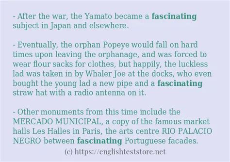 Fascinating Example Sentences Englishteststore Blog