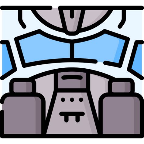Cockpit Special Lineal Color Icon