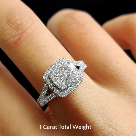 Square Engagement Rings And Wedding Bands
