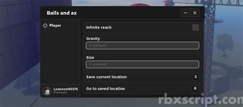 Ball And Axe Gravity Save Locate Reach Scripts Rbxscript