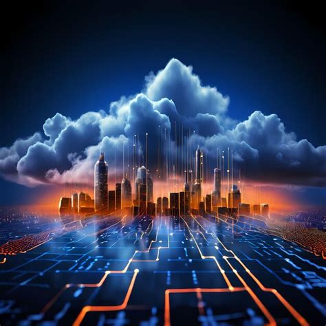 Comprehensive Abstract Cloud Computing Concept Art Innovative And Futuristic Technology