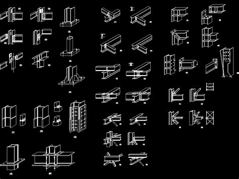 Detalles De Conexiones Estructurales Acero 284 Mb Bibliocad