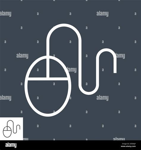 Computer Mouse Line Icon Stock Vector Image Art Alamy