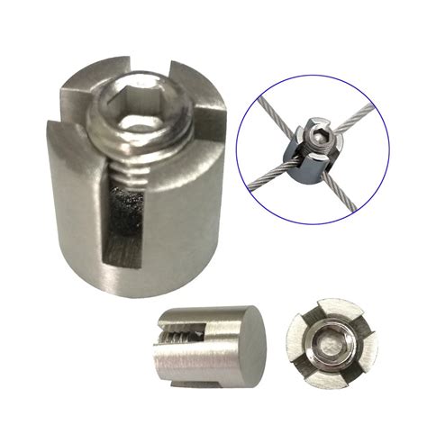 공장 도매 가격 스테인레스 스틸 316 크로스 케이블 와이어 클램프 클립 6mm Ss316 크로스 클램프