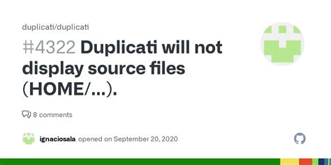 Duplicati Will Not Display Source Files Home · Issue 4322