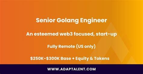 Adapt Talent On Linkedin 💥current Vacancy💥 Senior Golang Engineer An