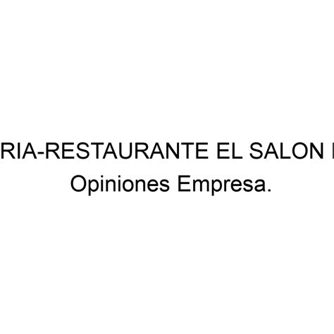 Opiniones Cerveceria Restaurante El Salon De La Sal