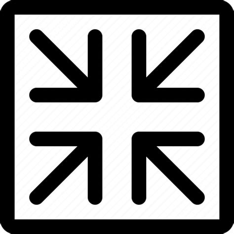 Increase Increased Reduce Resize Screen Size Square Icon