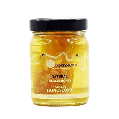 Honeyman Organic Honeycomb In Acacia Honey 420g