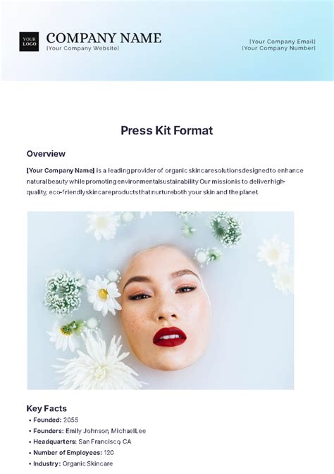 Free Dj Press Kit Template Edit Online And Download