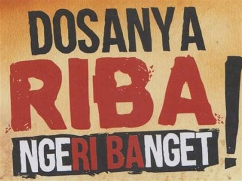 Mengenal Riba Pengertian Dan Macam Macamnya