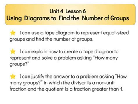 Grade 6 Unit 4 Lesson 6 Using Diagrams To Find Num Of Groups Our 6 8 Math