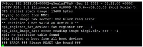 TDA VH Q EMMC Boot Issue Processors Forum Processors TI E E Support Forums
