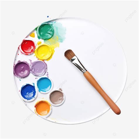 페인트 팔레트와 브러시 페인트 팔레트 학교 Png 일러스트 및 이미지 에 대한 무료 다운로드 Pngtree