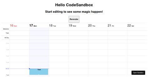 Toast Ui React Calendar Examples CodeSandbox Toast Ui React Calendar Examples CodeSandbox