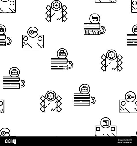 Mirror Installation Vector Seamless Pattern Stock Vector Image And Art Alamy