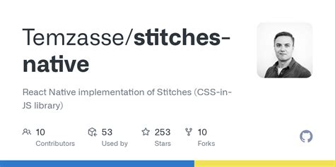 github temzasse stitches native react native implementation of stitches css in js library