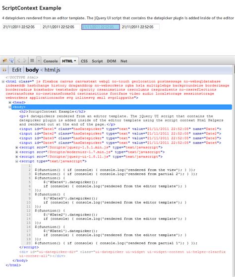 Forloop Managing Scripts For Razor Partial Views And Templates In Aspnet Mvc