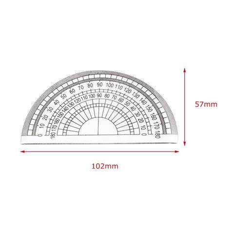 10pcs Plastic Protractors 180 Degree Protractor An Vicedeal