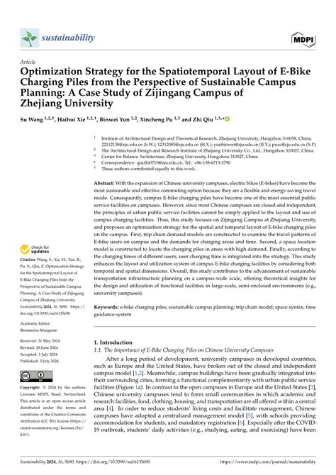 Pdf Optimization Strategy For The Spatiotemporal Layout Of E Bike Charging Piles From The