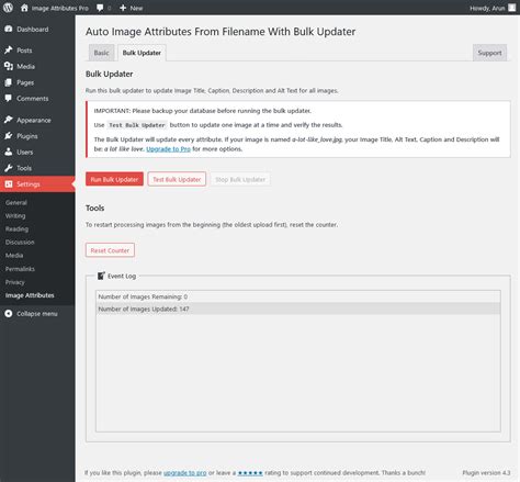Auto Image Attributes From Filename With Bulk Updater Add Alt Text