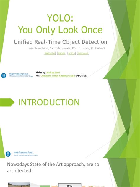 Yolo You Only Look Once Unified Real Time Object Detection Pdf
